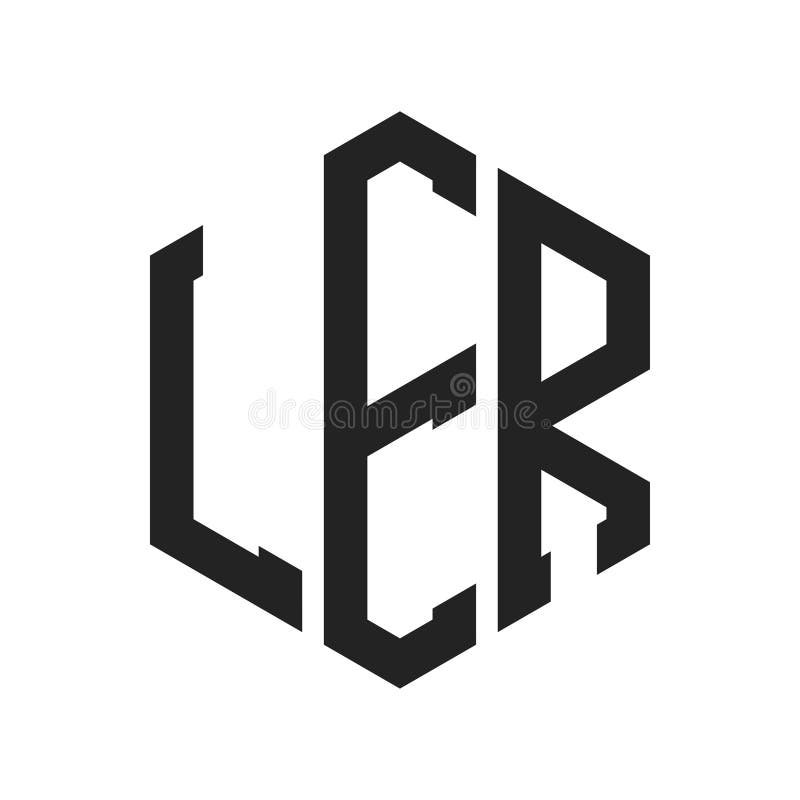 LER Logo Design. Initial Letter LER Monogram Logo Using Hexagon Shape ...