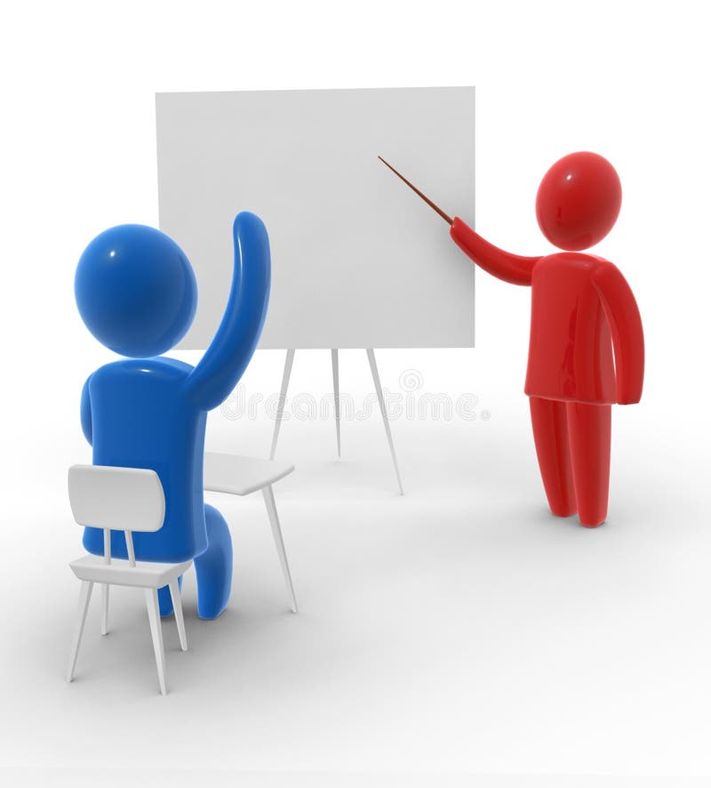 Zeit Für Anleitungsuhr-Mentor-Vorbild Learning Stock Abbildung ...