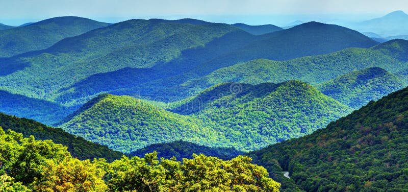 Les Appalaches dans l'or photo stock. Image du montagnes - 37000632