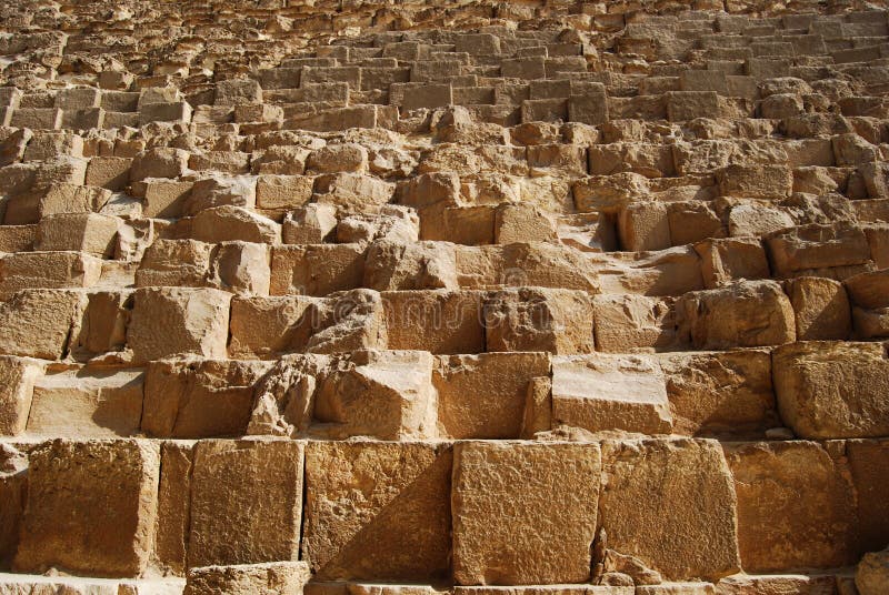 Les Blocs De Pierre De La Grande Pyramide De Khéops, Égypte Photo stock ...