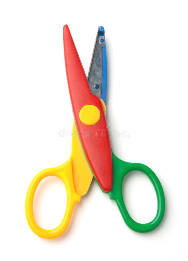 Ouvrez les ciseaux photo stock. Image du pointu, école - 10245554