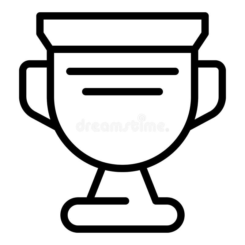 Les Cup Pictogram Omlijnde Vector. Online Plan Stock Illustratie ...