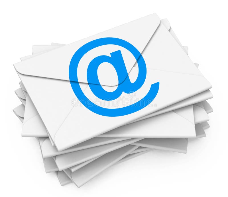 Les emails illustration stock. Illustration du publipostage - 48766551