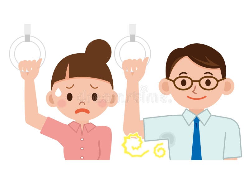 Les Femmes Font Un Visage Pour Sentir Illustration de Vecteur ...