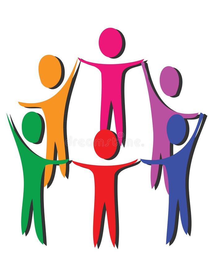 De Personnes Personnes Ensemble Debout Ensemble Et Mains Vers Le Haut ...