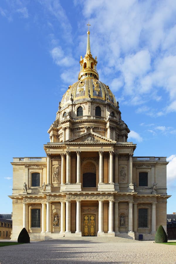 Les Invalides Landmark Chapel in Paris France Stock Image - Image of ...