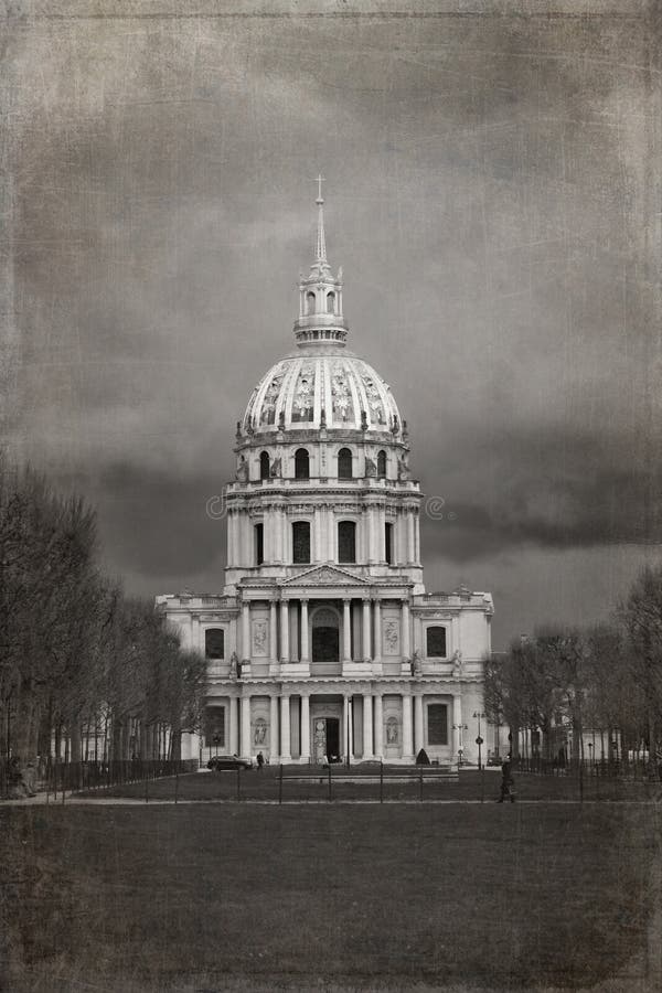 Les invalides buildings stock image. Image of black, history - 65443393