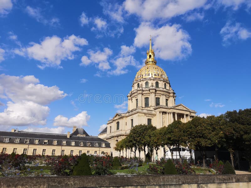 Les Invalides Palace in Paris Stock Image - Image of tomb, landmark ...