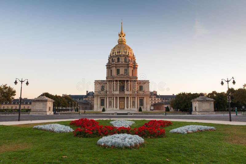 Les Invalides, Paris stock image. Image of hour, roof - 26954005