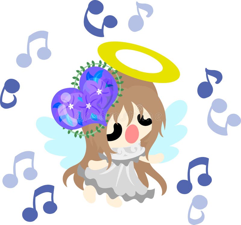 Les jolis anges illustration de vecteur. Illustration du images - 83029444