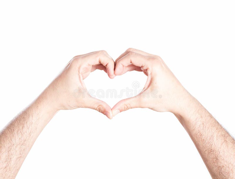 Mains Formant Un Coeur Sur Le Fond Blanc Photo stock - Image du geste ...