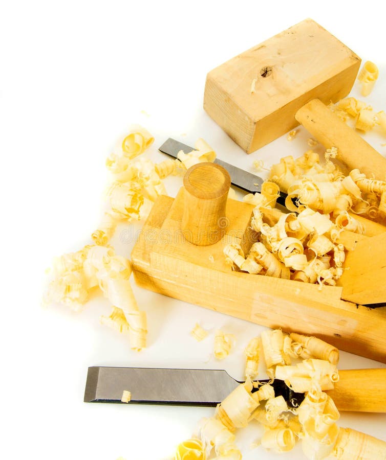 Les Outils Du Menuisier (burin) Et Rasage En Bois Photo stock - Image ...