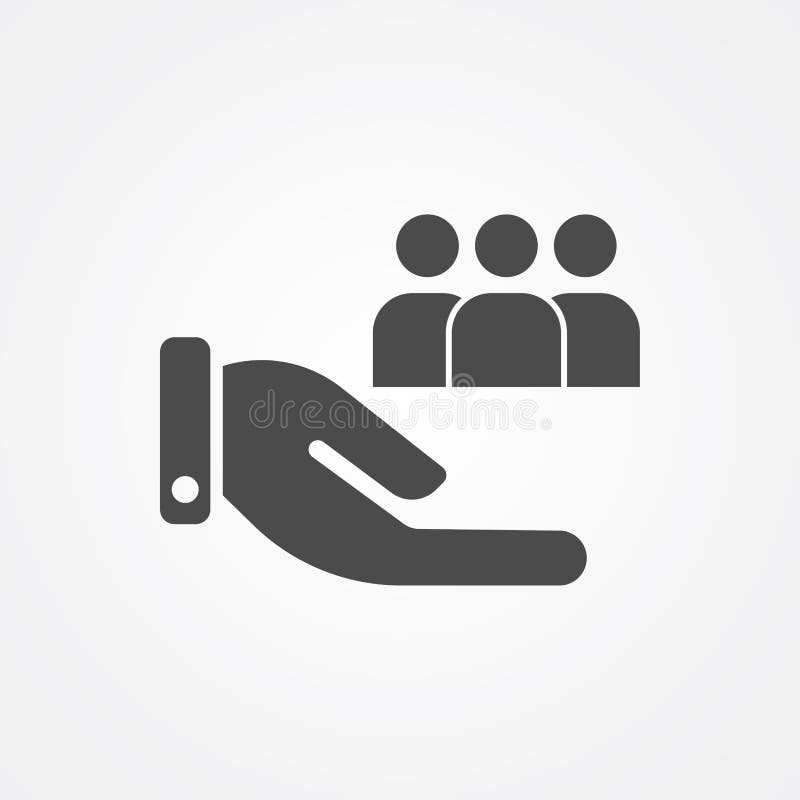 Les Ressources Humaines Dirigent Le Symbole De Signe D'icône ...