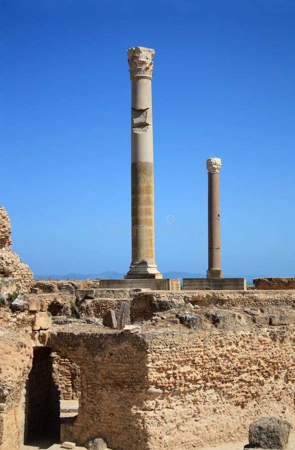 Ruine de Carthage photo stock. Image du architecture - 11266652