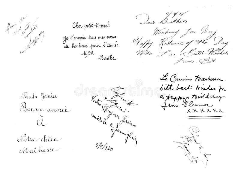 Signature Manuscrite Signatures Manuelles, Signe De Manuscrit Pour Des ...