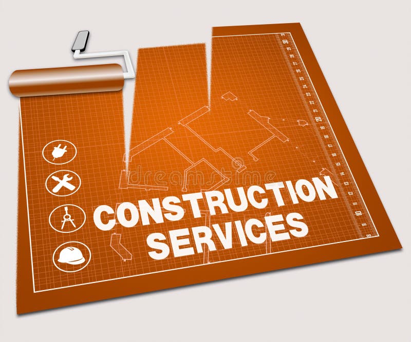 Les Services De Construction Montre L'illustration De Construction Du ...