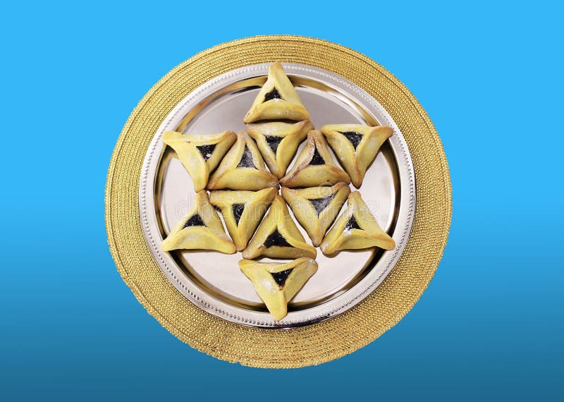 Les Vacances Juives De Purim, Hamantaschen Des Biscuits Photo stock ...