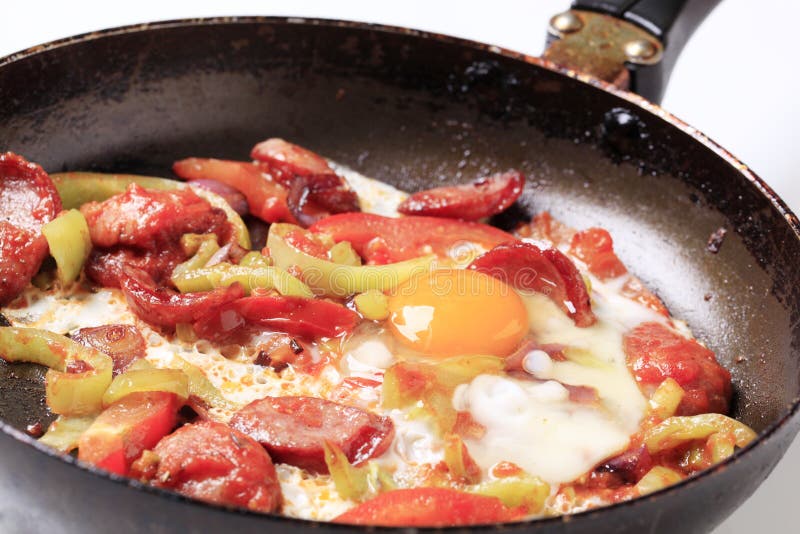 Preparing Hungarian Lesco stock image. Image of lunch - 16184405