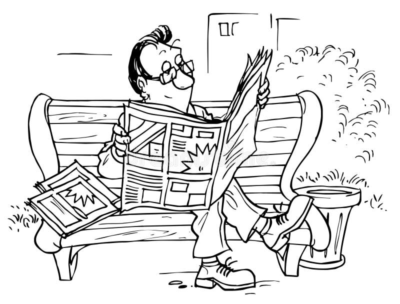 Leser vektor abbildung. Illustration von komisch, kunst - 11447958