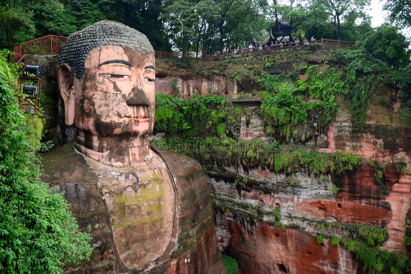 Leshan, China-September 1, 2013: Leshan Buddha Editorial Photo - Image ...