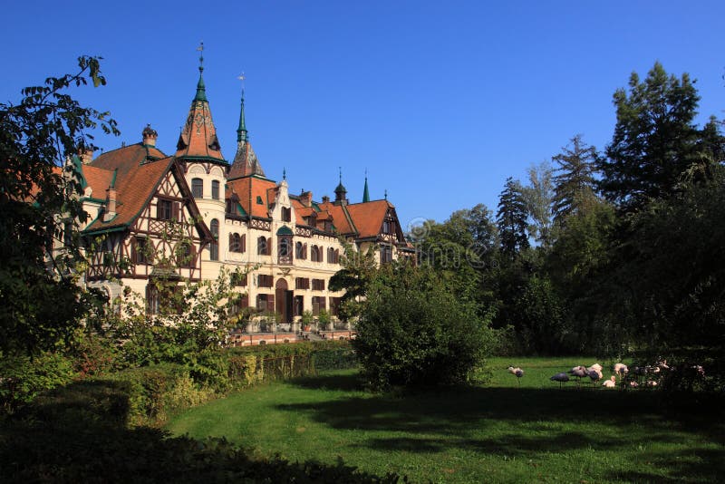 Lesna castle stock photo. Image of chateau, baroque, zlin - 21502080