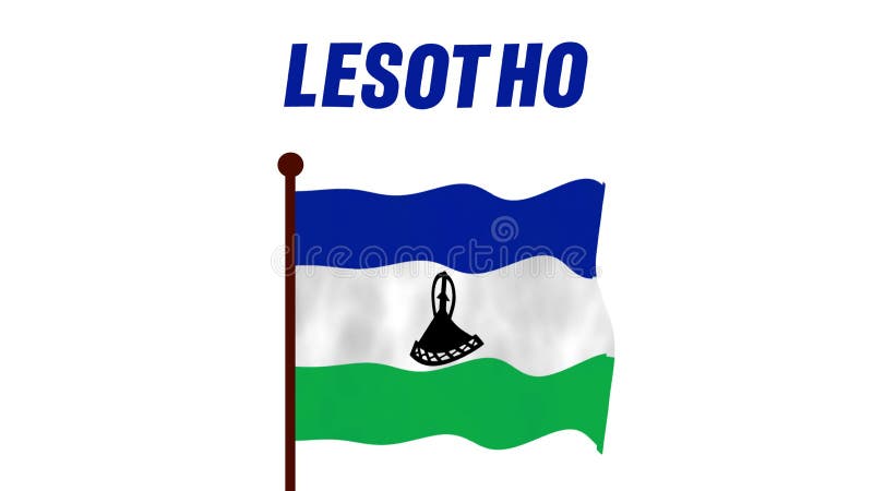 Lesotho Animated Video Raising the Flag, Introduction of the Country ...