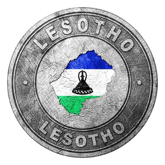 Lesotho Flag Button with Map Stock Illustration - Illustration of souvenir, seal: 386007887