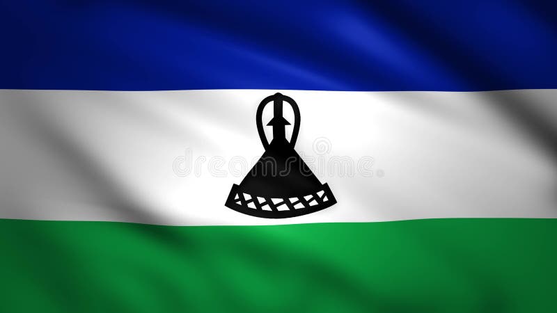 Lesotho Flag Waving Animation Stock Video - Video of africa, footage ...