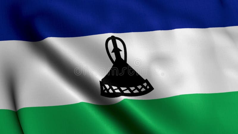 Lesotho Flag Waving Animation Stock Video - Video of africa, footage ...