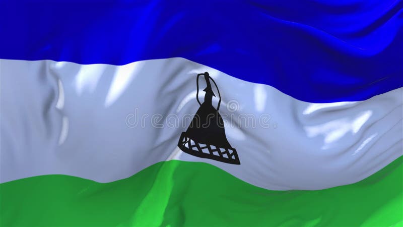 Lesotho Flag Waving Animation Stock Video - Video of africa, footage ...