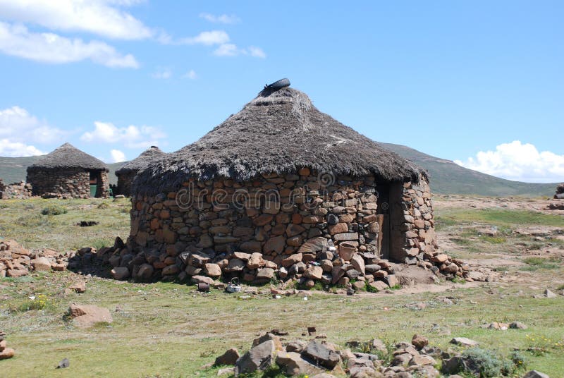 Lesotho hut stock photo. Image of bantu, rural, africa - 9704010