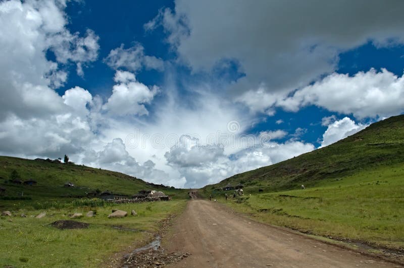 Mist Rising Above the Katse Dam Wall in Lesotho Stock Photo - Image of ...