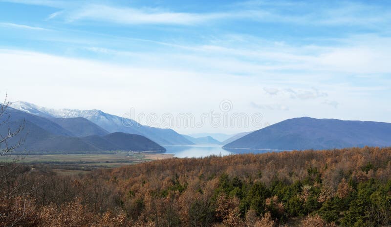 Lesser Prespa Lake stock image. Image of small, prespa - 71798669