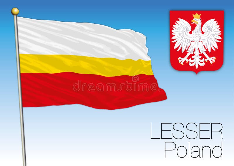 Lesser Regional Flag, Poland Stock Vector - Illustration of nation ...