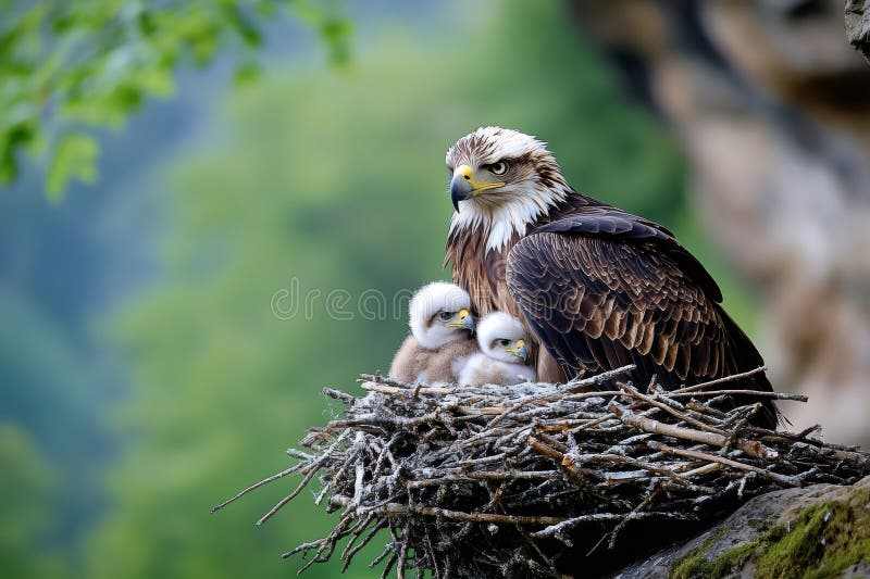 Eagle Protecting Chicks Stock Illustrations – 9 Eagle Protecting Chicks ...