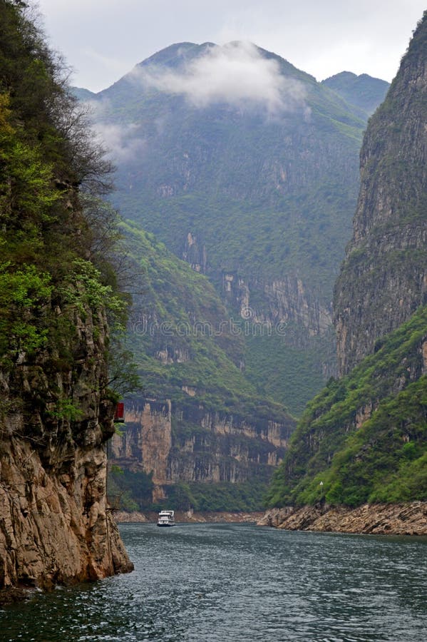 Gorge Scenery on Lesser Three Gorges, China Stock Image - Image of ...