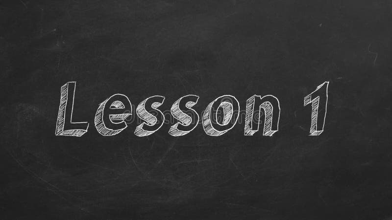 Lesson 1 stock footage. Video of drawn, lesson, concept - 144381558