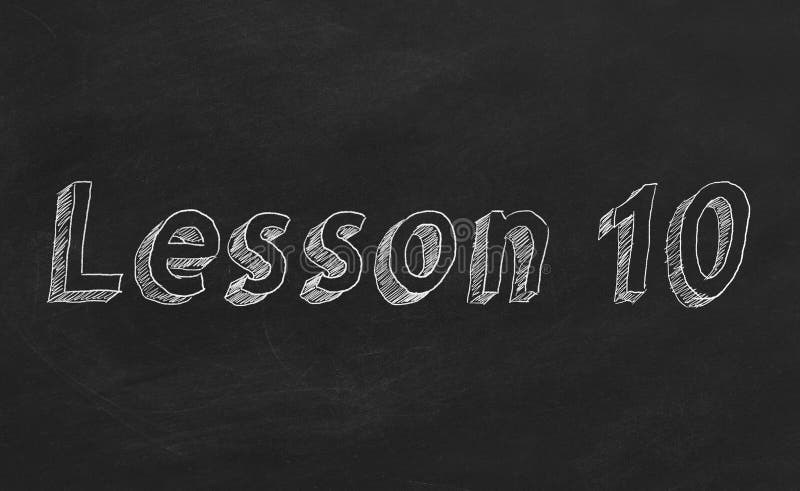 Lesson 4 stock illustration. Illustration of chalkboard - 201457102