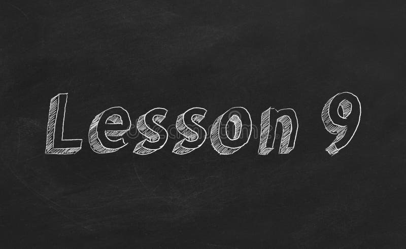 Lesson 9 stock illustration. Illustration of drawing - 143456520