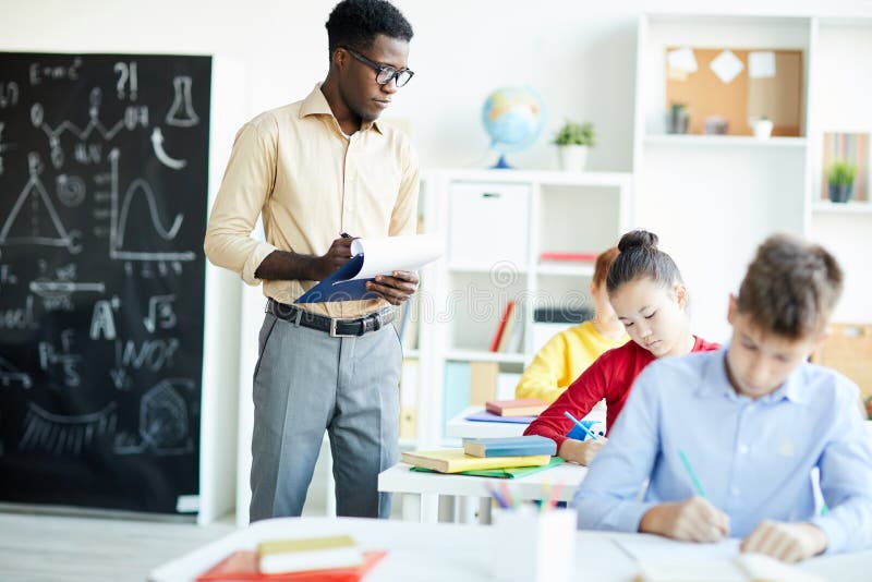 Lesson of individual work stock photo. Image of adult - 136541810