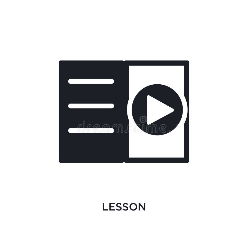 Lesson Isolated Icon. Simple Element Illustration from E-learning and ...
