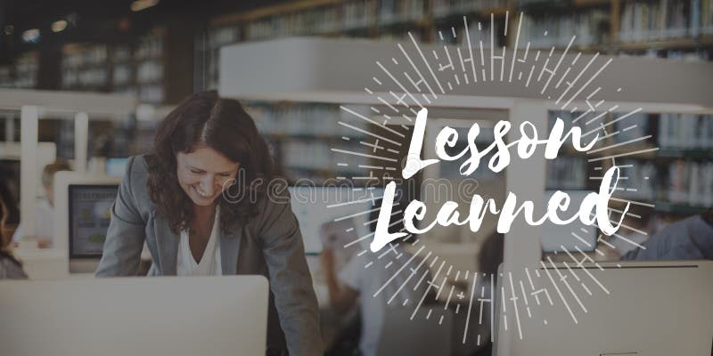 Lesson Learned Educate Learn Knowledge Education Learning Concept Stock ...