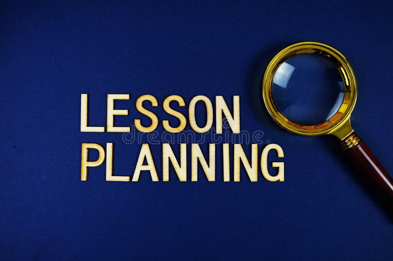 Lesson Planning Alphabet Letters Magnifying Glass Navy Blue Background ...