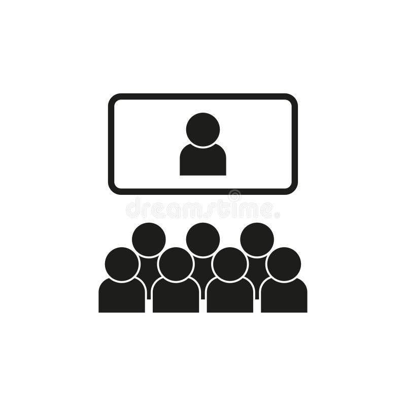 Lesson and Pupils Icon. Element of Education Icon. Vector Illustration ...