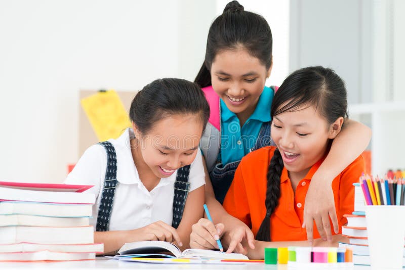 At the lesson stock photo. Image of classroom, communication - 32144312