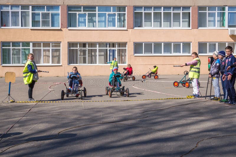 Lesson on Studying the Rules of the Road School Editorial Stock Photo ...