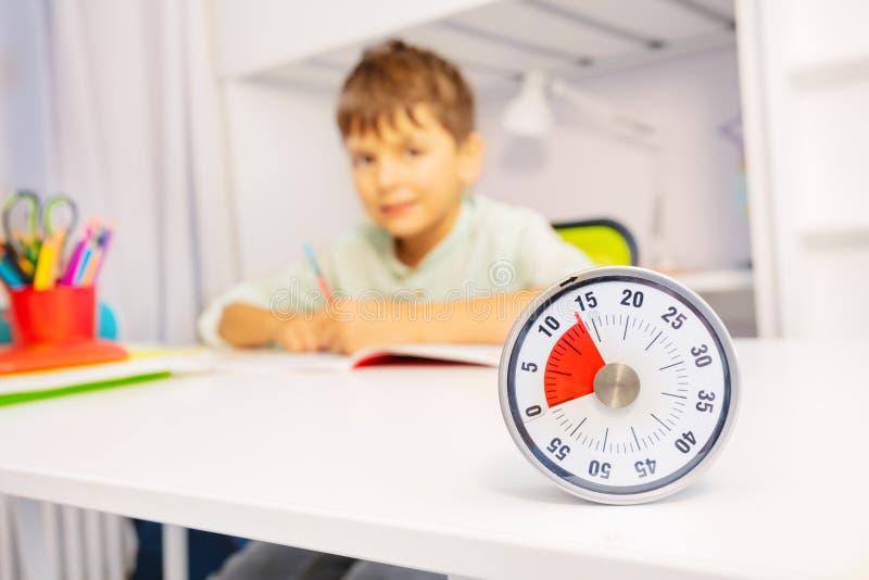 Happy Boy during ABA Therapy and Lesson Timer Stock Photo - Image of ...