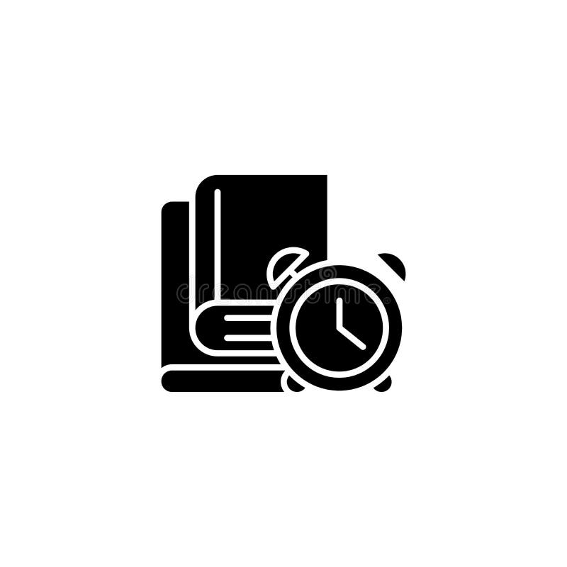 Lessons Black Icon Concept. Lessons Flat Vector Symbol, Sign ...