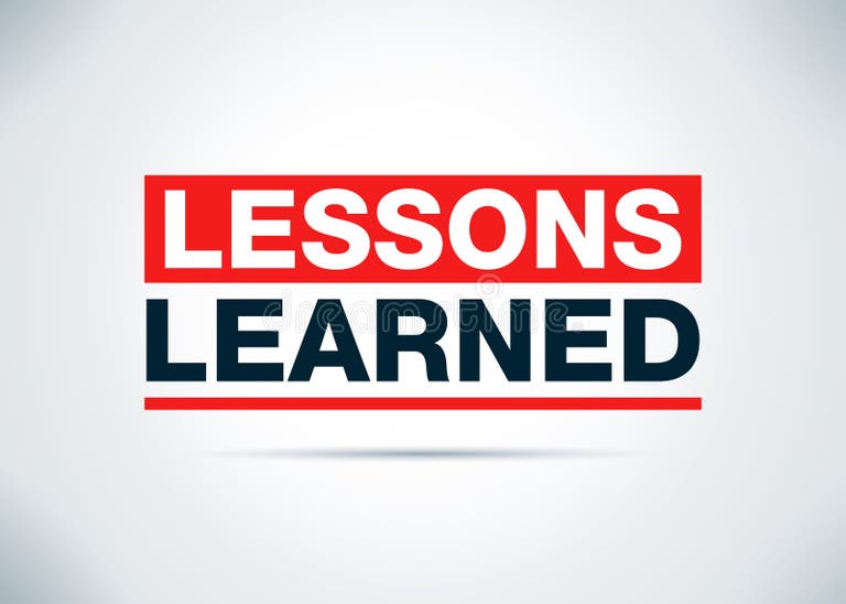 Lessons Learned Abstract Flat Background Design Illustration Stock ...