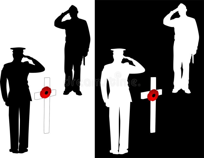 Lest we Forget stock vector. Illustration of chest, salute - 9503707